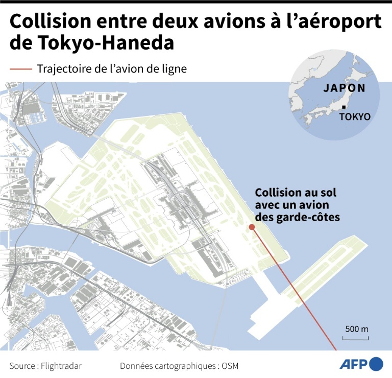Collision à l'aéroport de Tokyo-Haneda: JAL dit que son avion était ...