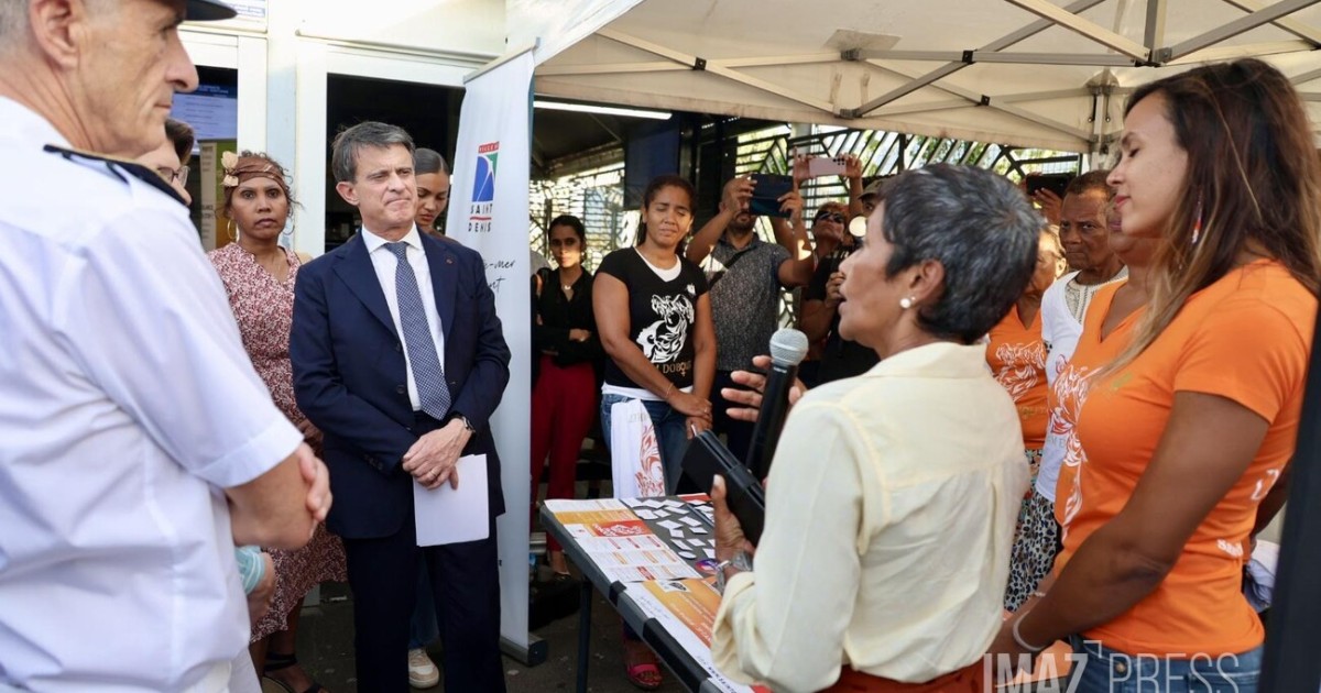 Saint-Denis : Manuel Valls découvre le programme Fanm Dobout