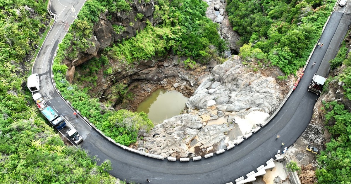 Le radier de la ravine Trois-Bassins remis à neuf