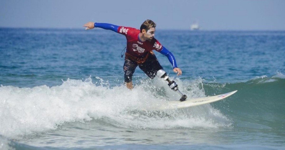 Eric Dargent vice-champion du monde de handi surf