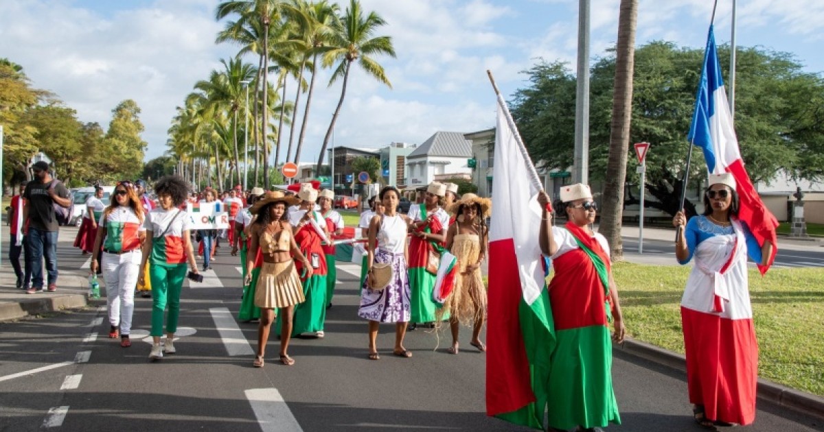 Fête de l'Indépendance malgache sur la place des Cheminots