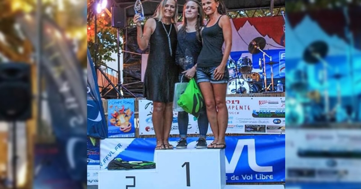 Sandy Lambert, vice-championne de France de Parapente