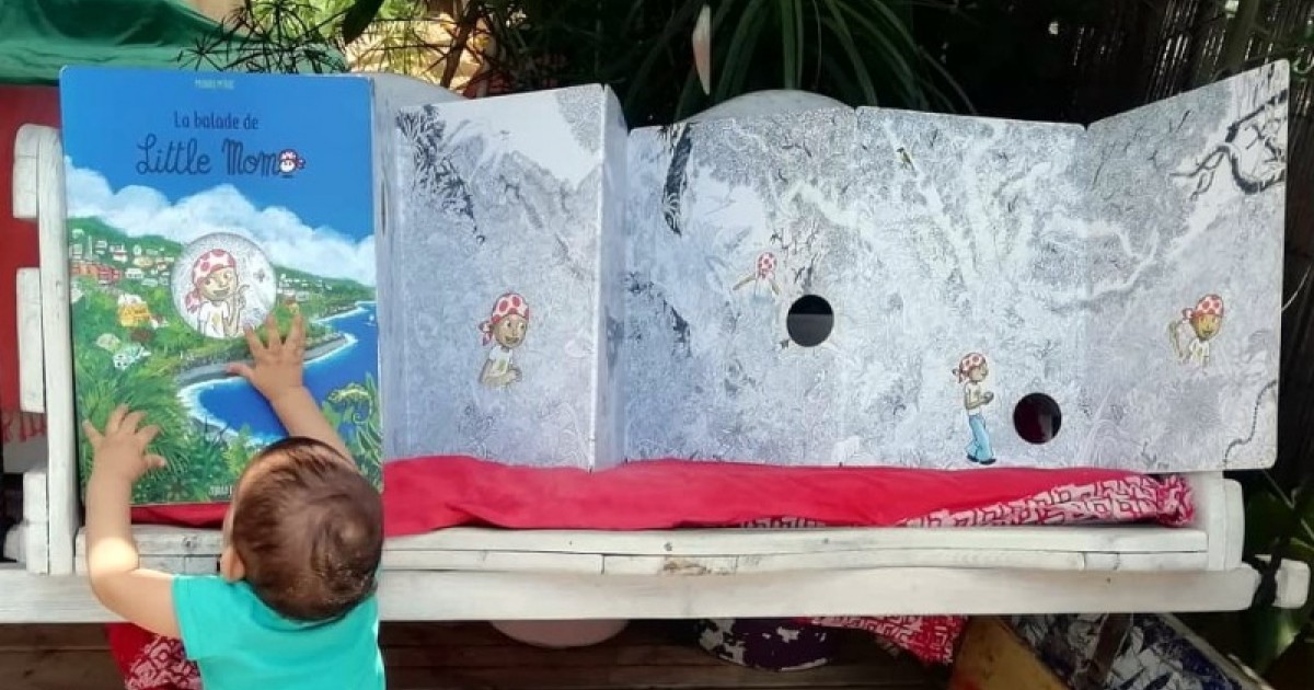 Moniri M'Baé dédicace "La balade de Little Momo" à Saint-Denis le 21 ...