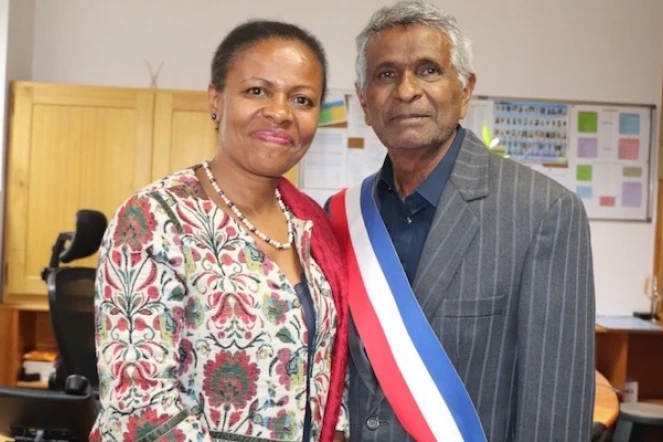 Anchya Bamana, maire à Mayotte, en visite à Saint-Paul