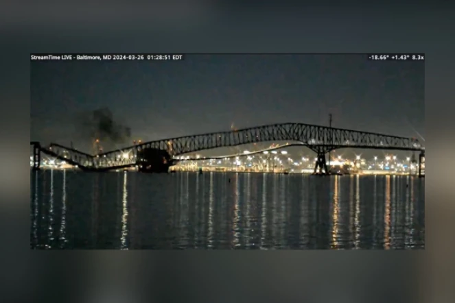 Baltimore : un pont s'écroule, une vingtaine de personnes tombées dans ...